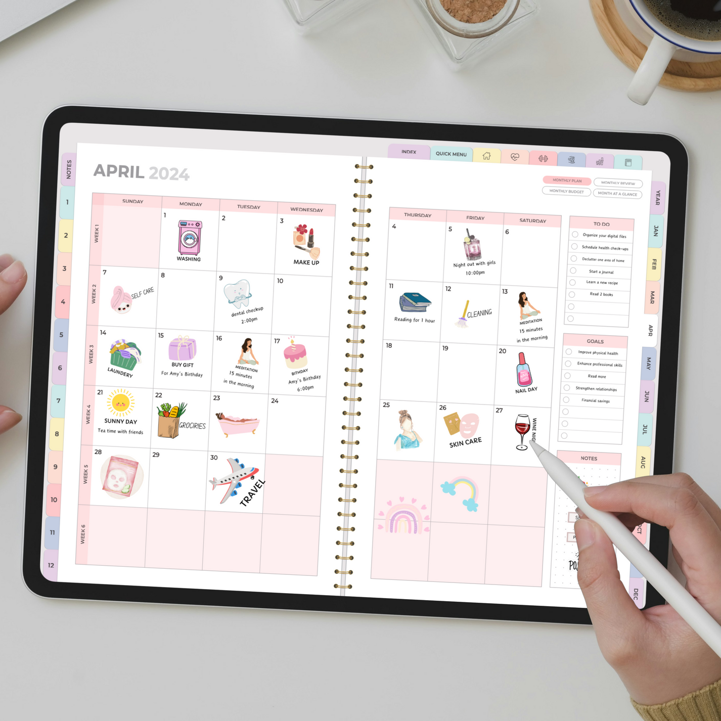Premium (All-In-One) Digital Planner – Joy Lights, Illuminate Your Plans